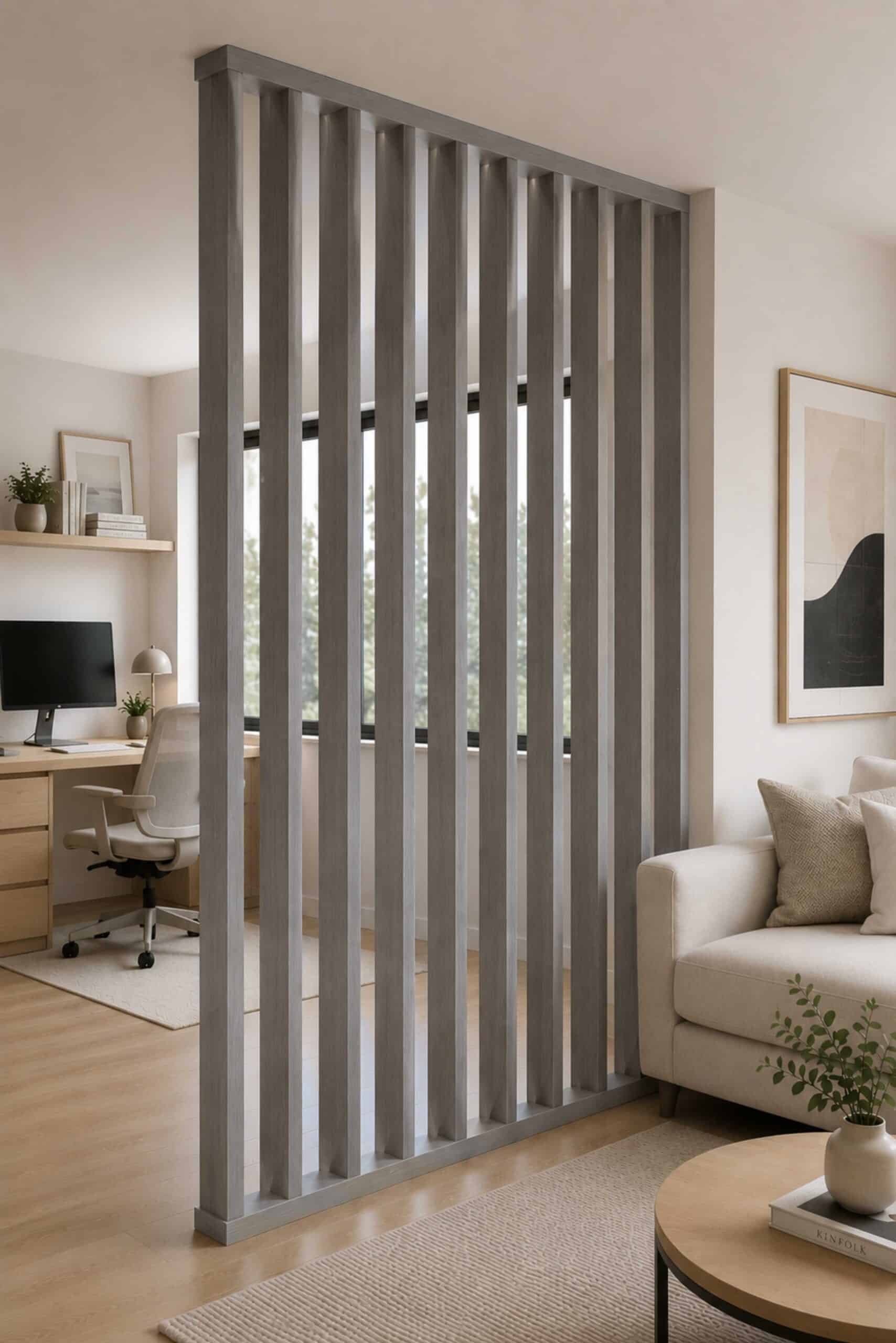 Casual Nordic Oak Wood Room Divider - Panel Decor Hub | Premium ...